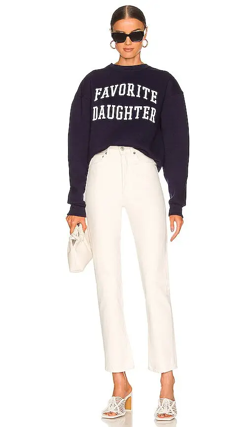 FAVORITE DAUGHTER The Collegiate Sweatshirt - Navy