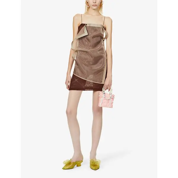 mesh abstract dress Twila Mesh Maxi Dress