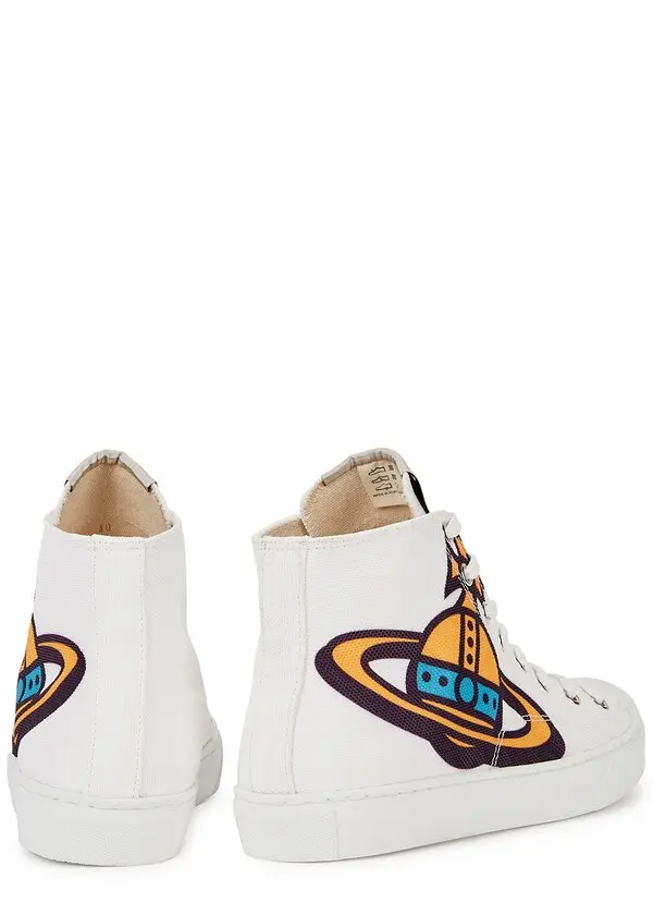 VIVIENNE WESTWOOD Orb-print Canvas High-top Sneakers