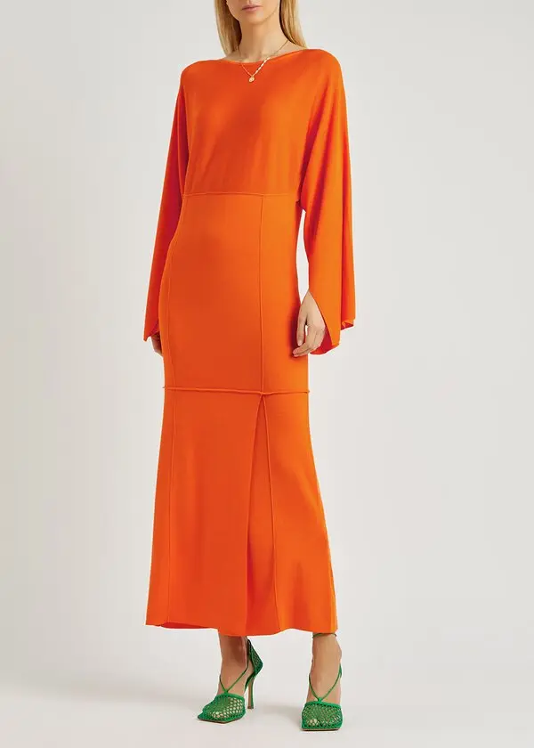 malene birger orange dress By Malene Birger Mavise Maxi Dress | Orange