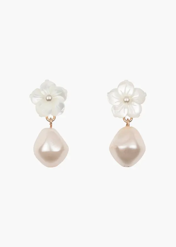 JENNIFER BEHR Mina Earrings - Mother Of Pearl