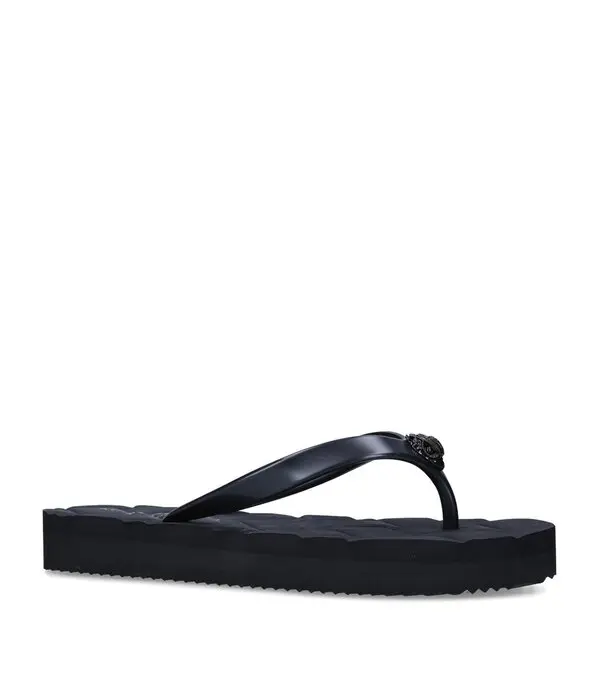 Kurt Geiger Kensington Q Flip Flops - Black