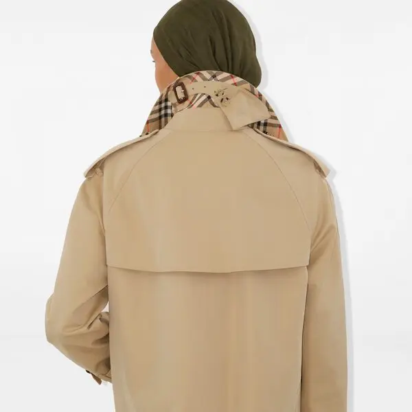 Burberry - Cropped Gabardine Trench Jacket