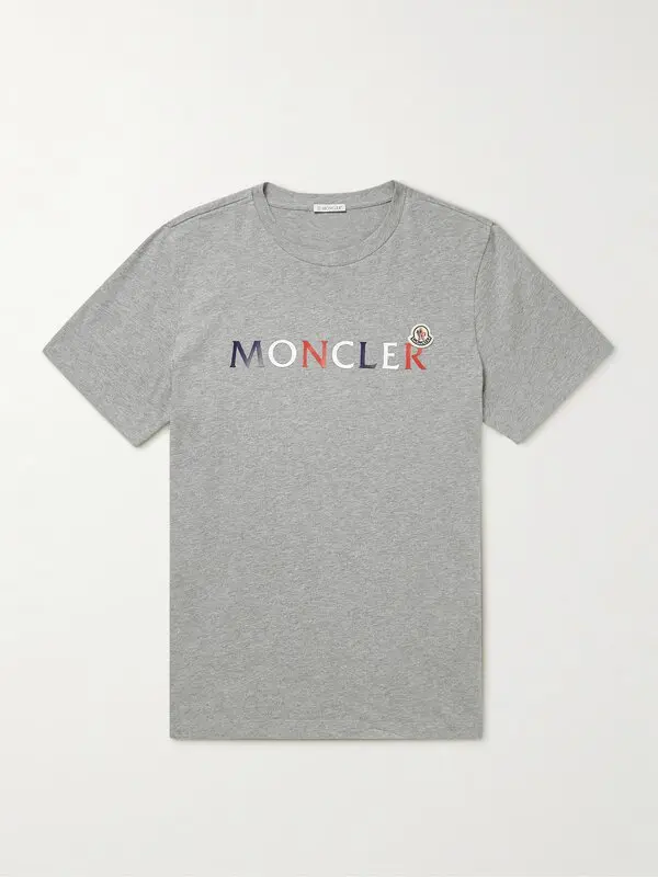 Moncler Logo-print Cotton-jersey T-shirt