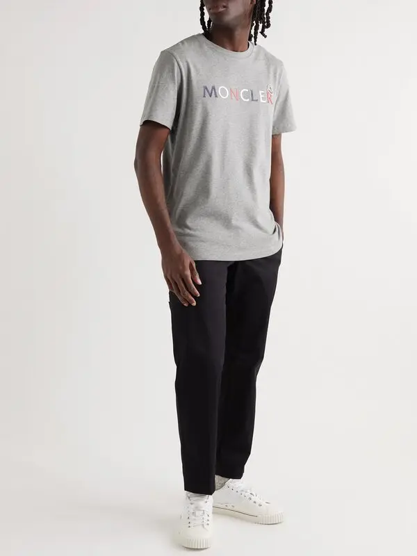 Moncler Logo-print Cotton-jersey T-shirt