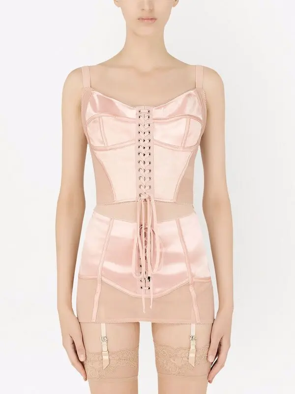 Dolce & Gabbana Lace-up Corset Top