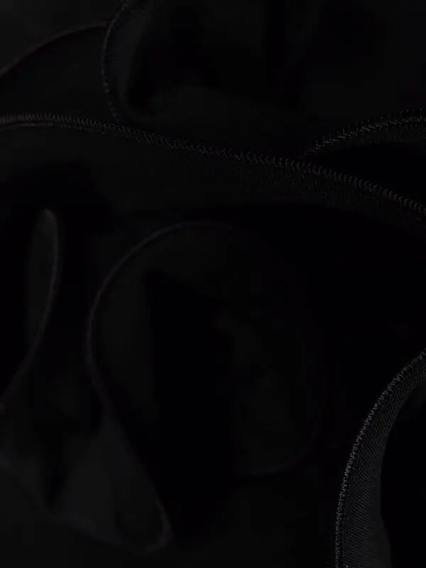Magda Butrym Floral-appliqué Bikini Top - Black