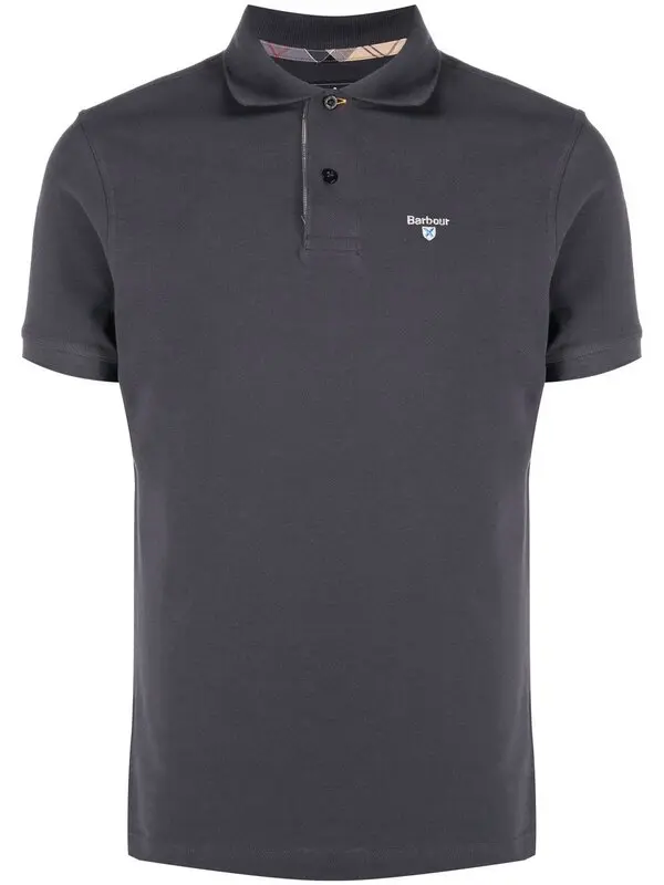 Barbour Embroidered-logo Polo Shirt - Grey
