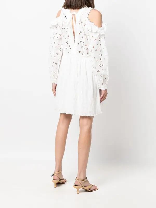 IRO PARIS Cold-shoulder Floral Mini Dress