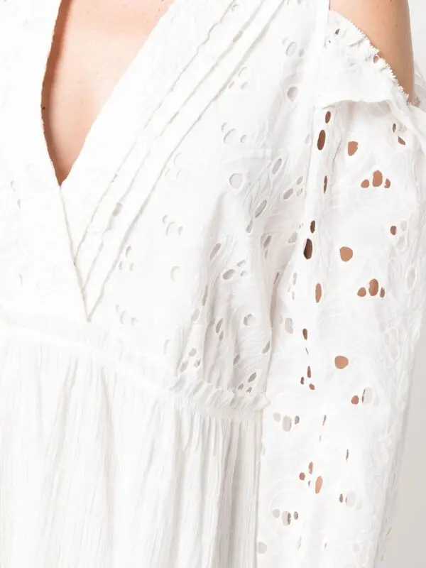 IRO PARIS Cold-shoulder Floral Mini Dress