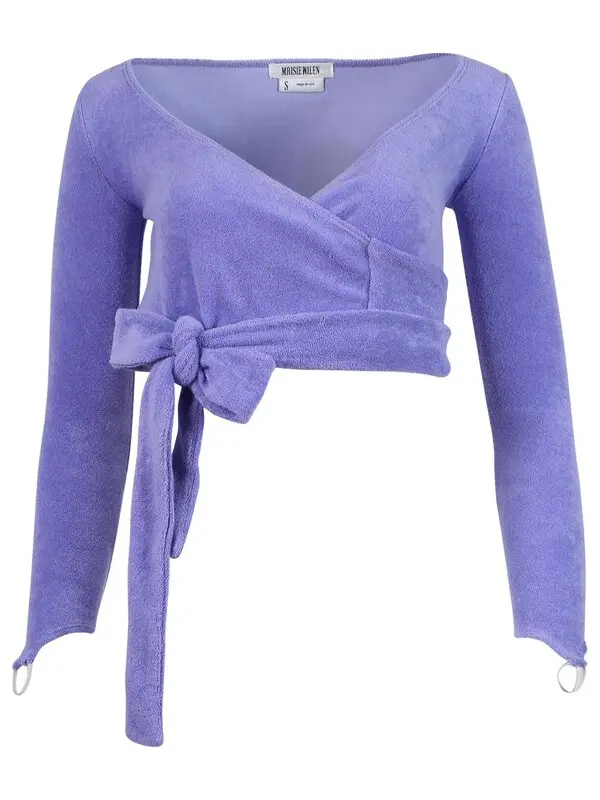 MAISIE WILEN Dramady Wrap Top - Iris