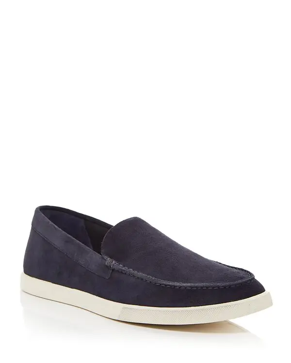 Vince Suede Moc Toe Loafers - Coastal