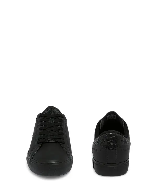 Lacoste Powercourt Leather Sneakers - Black