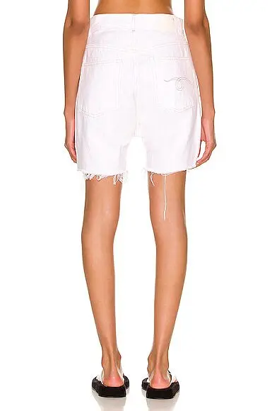 R13 Marky Drop Short In White