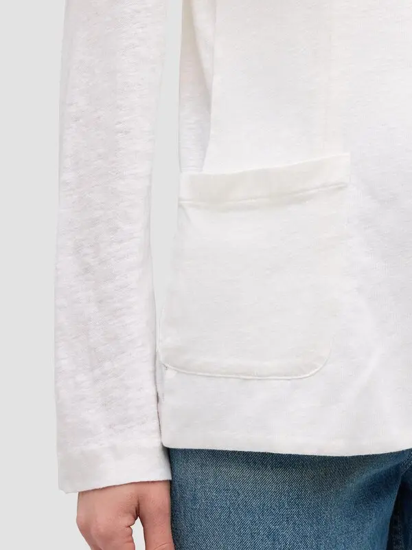 Majestic Filatures Stretch Linen-knit Blazer