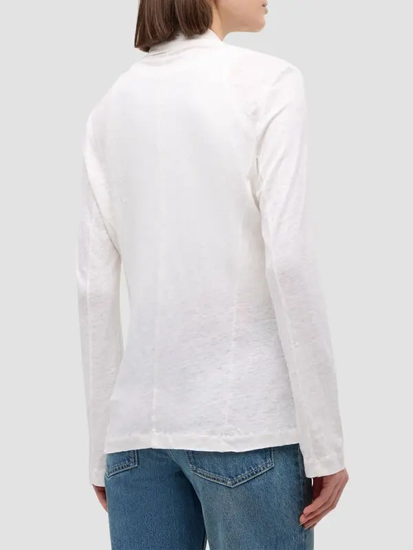Majestic Filatures Stretch Linen-knit Blazer