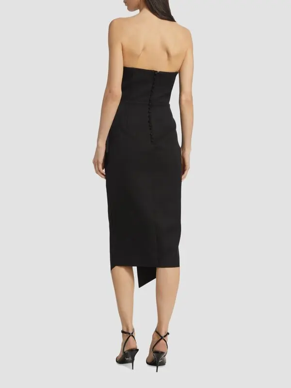 ELLIATT Reception Ruffled Cocktail Dress - Black