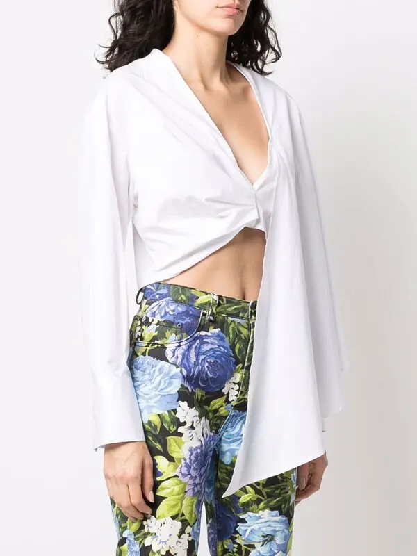 Erika Cavallini Ruched Cropped Top
