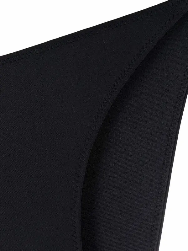 GANNI Side-tie Bikini Bottom - Black