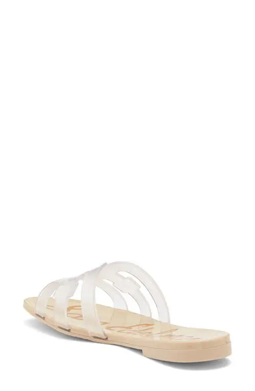 Sam Edelman Bay Jelly Slide Sandal - Clear/ Sand