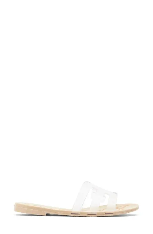 Sam Edelman Bay Jelly Slide Sandal - Clear/ Sand