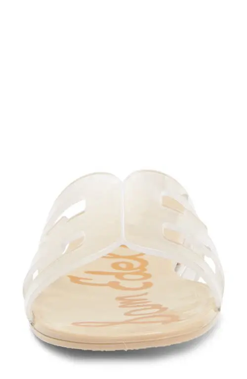 Sam Edelman Bay Jelly Slide Sandal - Clear/ Sand