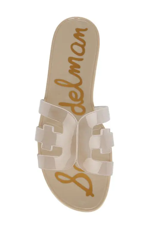 Sam Edelman Bay Jelly Slide Sandal - Clear/ Sand