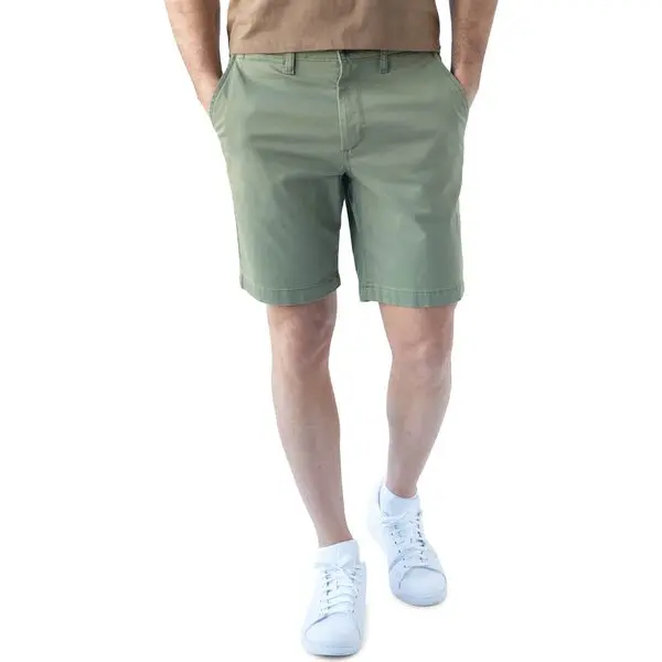 DEVIL-DOG DUNGAREES 9-inch Performance Stretch Chino Shorts - Sea Spray