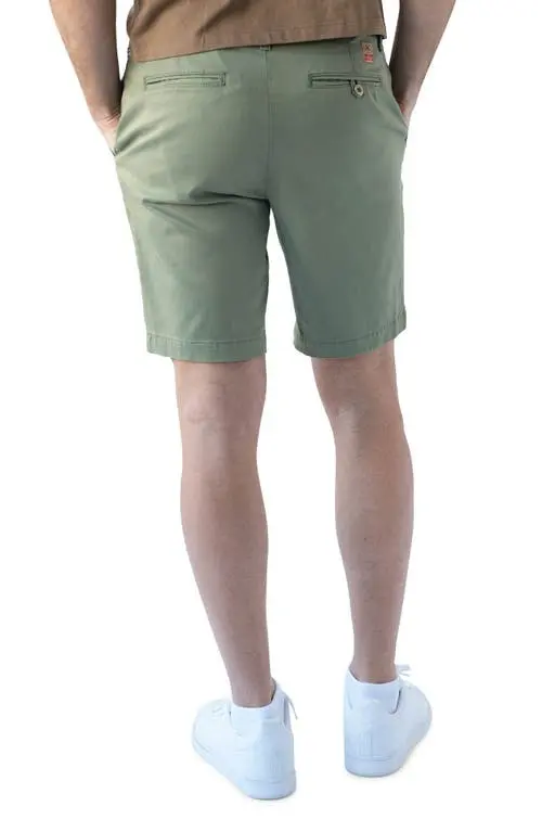 DEVIL-DOG DUNGAREES 9-inch Performance Stretch Chino Shorts - Sea Spray