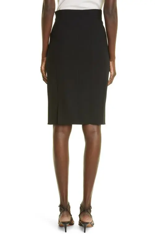 Akris Wool Blend Pencil Skirt