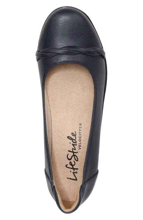LIFESTRIDE Wedge Flat - Navy