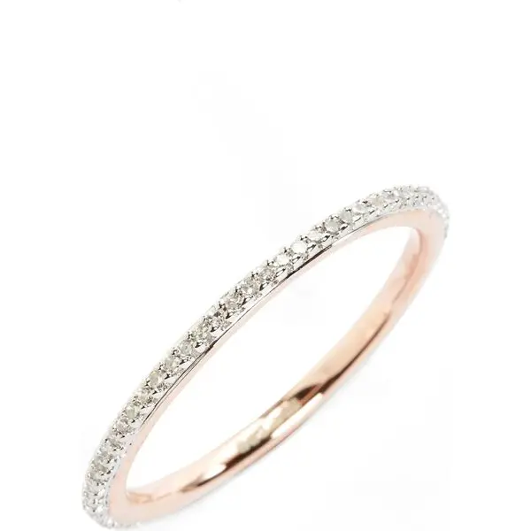Monica Vinader Diamond Eternity Ring - Diamond/rose Gold