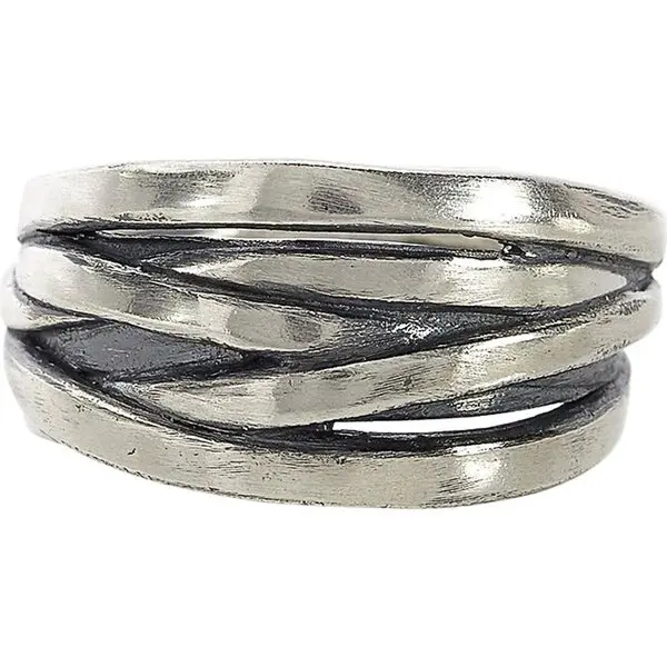John Varvatos Tangle Sterling Band Ring - No Color