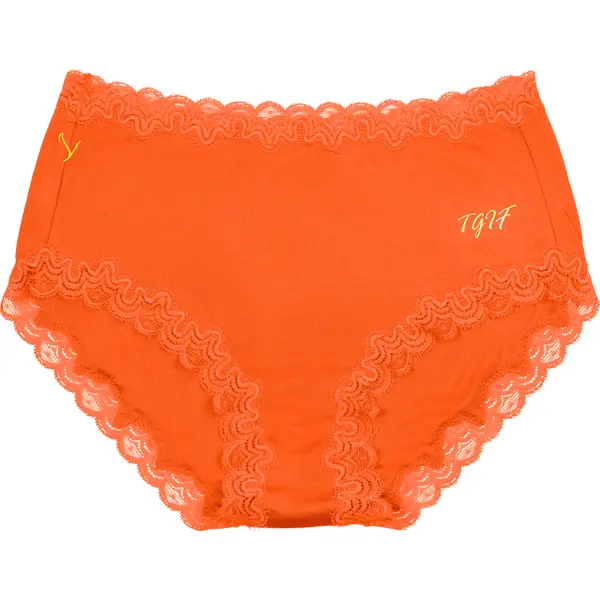 Uwila Warrior Soft Silk Days Of The Week Briefs - Spicy Orange