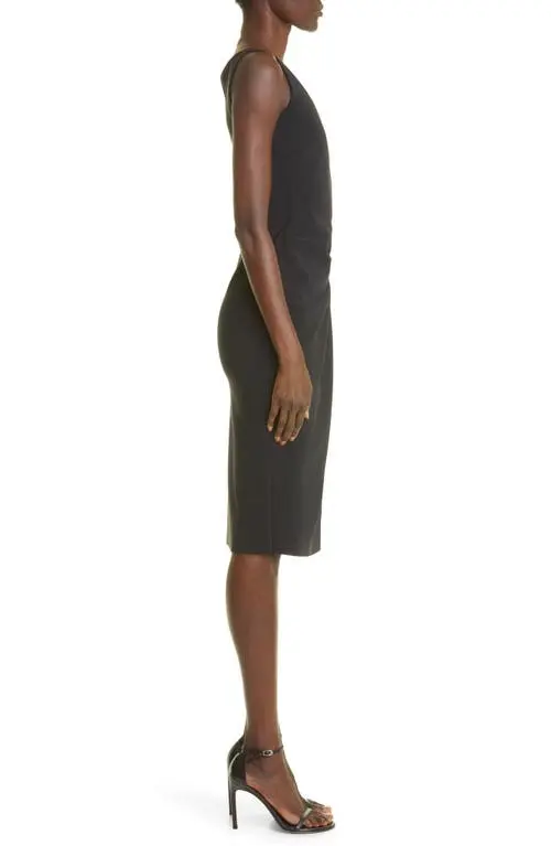 Chiara Boni La Petite Robe Yasu Side Ruched Cocktail Midi Dress