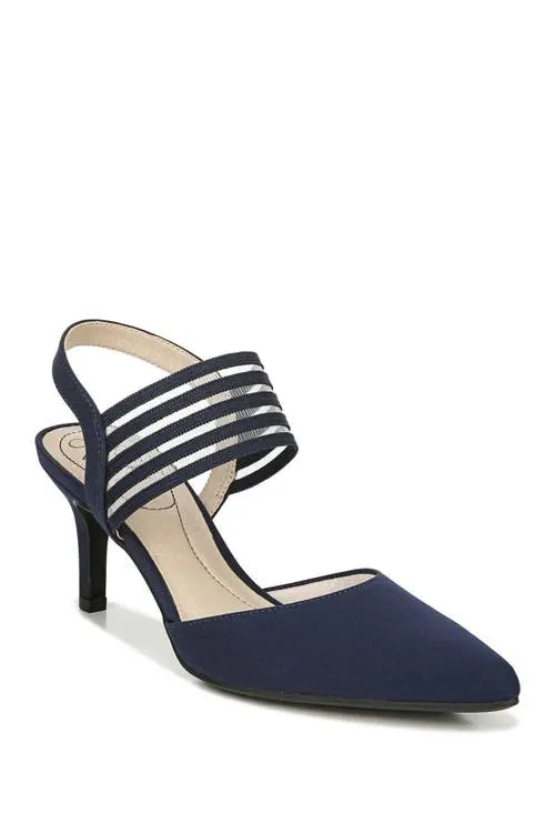 LIFESTRIDE Sanya Pointy-toe Pump - True Navy