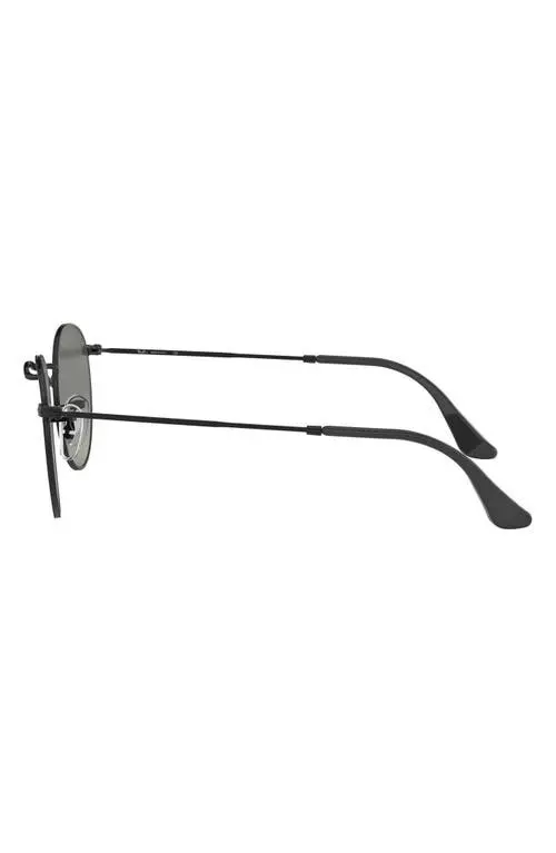 Ray-ban 50mm Gradient Round Frame Sunglasses - Black