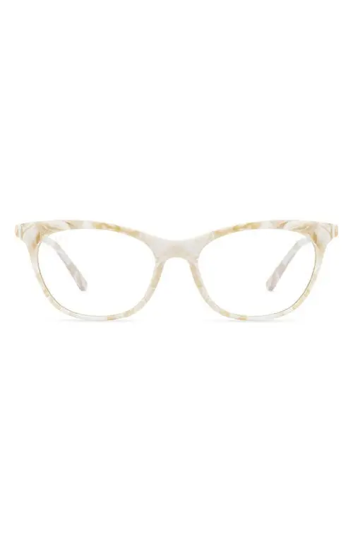DIFF 51mm Cat Eye Blue Light Blocking Glasses - Cashmere /clear