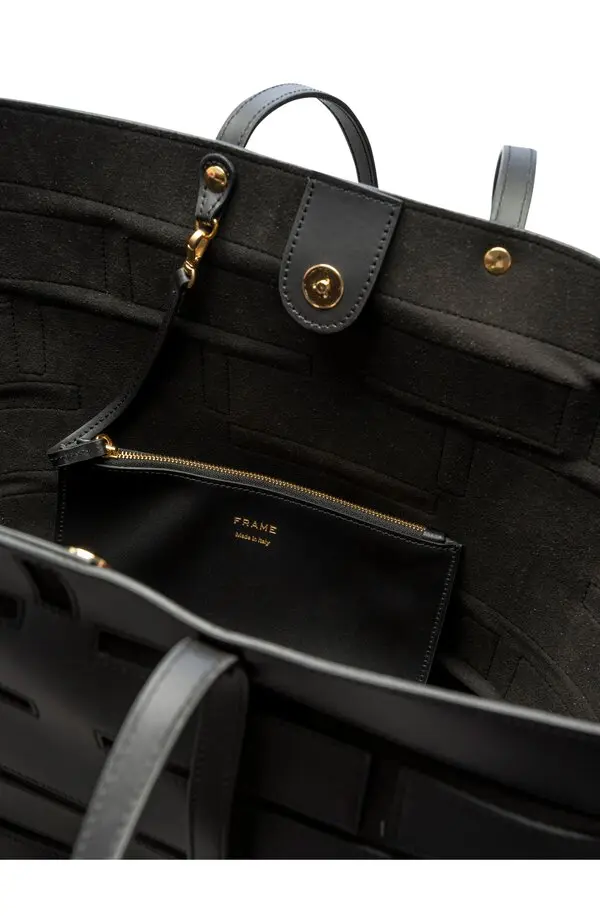 FRAME Plaque Leather Tote