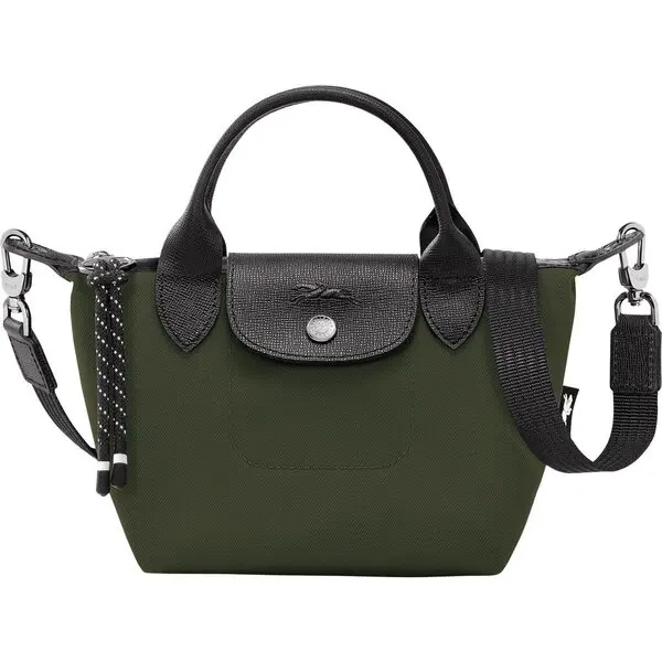 Longchamp Le Pliage Extra Small Crossbody Bag - Khaki