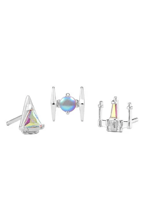 GIRLS CREW Star Wars Starfighter Stud Earring Set - Silver