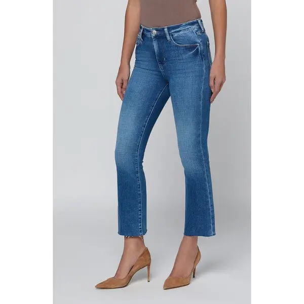 L'Agence Kendra High-rise Cropped Flare Jeans - Salinas