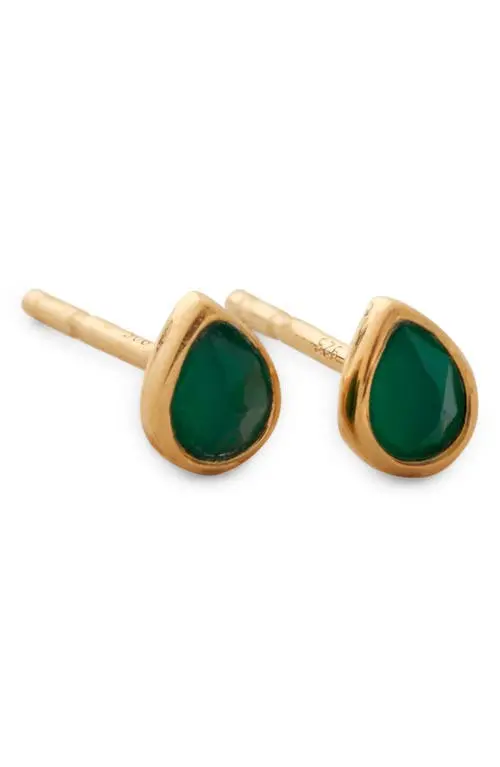 Monica Vinader Teardrop Stud Earrings - Gp
