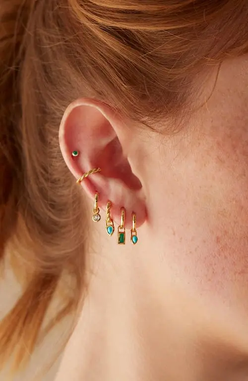 Monica Vinader Teardrop Stud Earrings