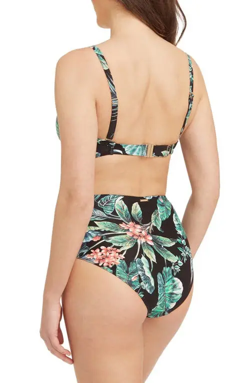 SEA LEVEL Gathered High Waist Bikini Bottoms