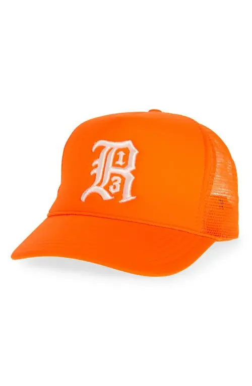 R13 Embroidered Logo Trucker Cap