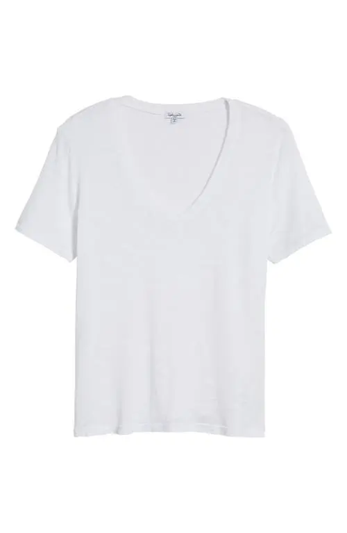 Splendid Everly Slub V-neck Tee - White