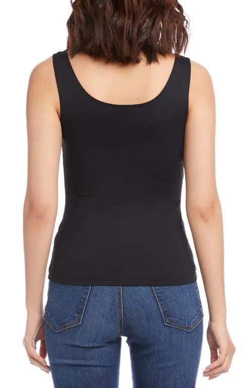 Karen Kane Scoop Neck Tank - Black