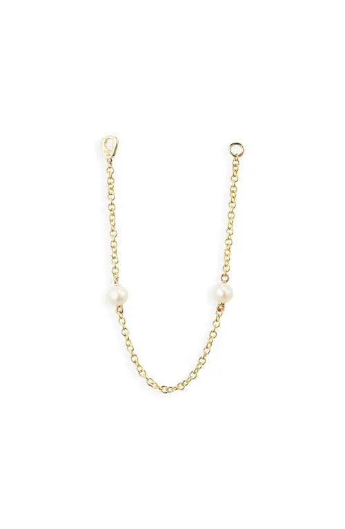 MARIA TASH Double Pearl Connecting Charm - Yellow