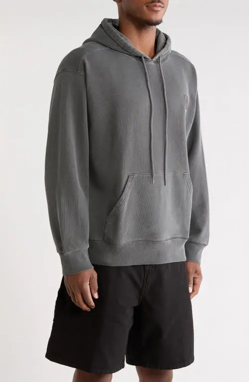 Carhartt Work In Progress Nelson Hoodie - Black Garment Dyed